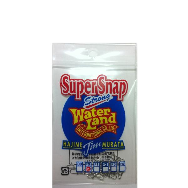 カラー：シルバーサイズ：＃0スタイル：シンプルウォーターランド スーパースナップ シルバー■内容量:#00(14個)、#0(20個)、#1(14個)、#2(15個)、#4(10個)《ウォーターランド スナップ》●トラウトからソルトウォーター...