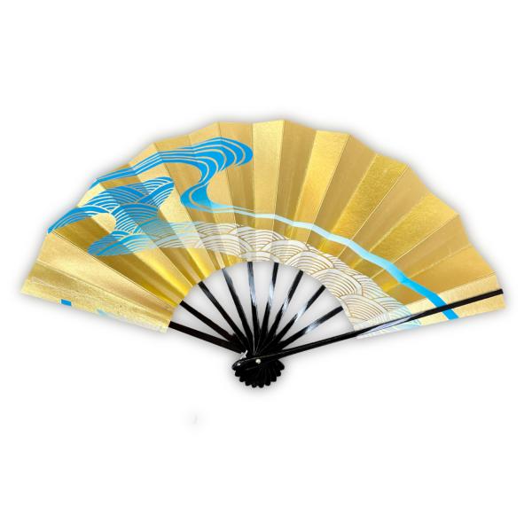 日本舞踊や大衆演劇、民謡舞踊や歌謡舞踊など、あらゆる舞台で活躍する舞扇。日本製で、両面同柄の美しい金彩が施されています。踊りに合わせて揺れる舞扇は見る者を華やかな気持ちにしてくれます。贈り物にも人気があり、記念品やご贈答にもぴったりです。海...