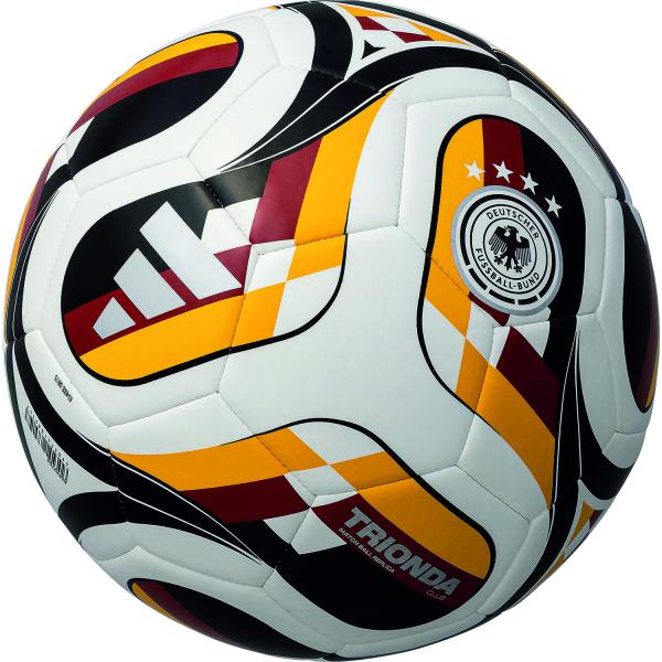 ドイツ代表モデルの2号球サッカーボール。小学生未満のキッズモデル。【メーカー】アディダス【商品名】トリオンダ ドイツライセンス 2ゴウ【品番】ADF227DE【カラー】ホワイト【素材】人工皮革製法/ミシン縫い
