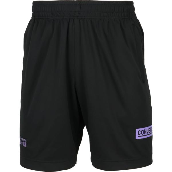 コンバースのバスパン。合わせやすいシンプルロゴ。柔らかな肌触りに吸汗速乾を兼ね揃えたスポーツ向けアイテム。【メーカー】コンバース【商品名】5F_プラクティスパンツ(ポケットツキ)【品番】CB252860【カラー】ブラック×ラベンダー【素材】...