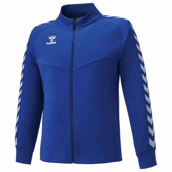 スリムシルエットになったチーム対応のウォームアップジャケット。両腕のシェブロンラインはテープ仕様。 在庫無くなり次第終了。【メーカー】ヒュンメル【商品名】チームウォームアップジャケット【品番】HAT2098【カラー】(63)ロイヤルブルー【...