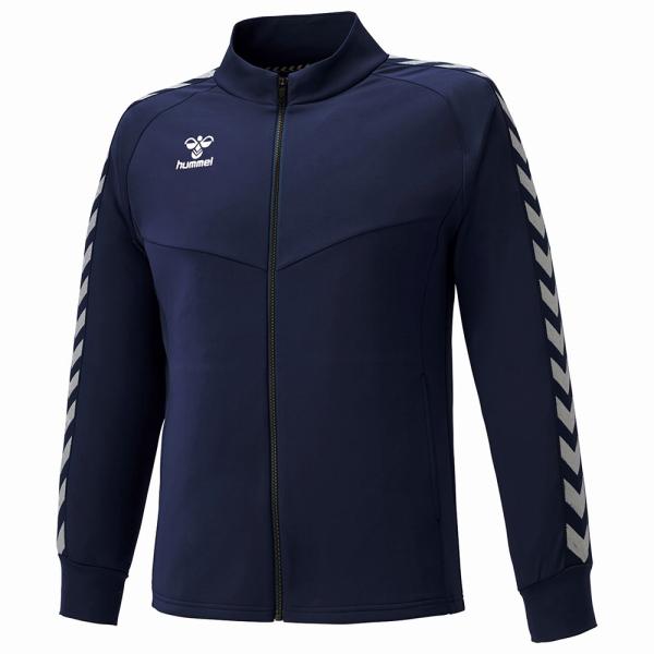 スリムシルエットになったチーム対応のウォームアップジャケット。両腕のシェブロンラインはテープ仕様。 在庫無くなり次第終了。【メーカー】ヒュンメル【商品名】チームウォームアップジャケット【品番】HAT2098【カラー】(71)Iネイビー【素材...