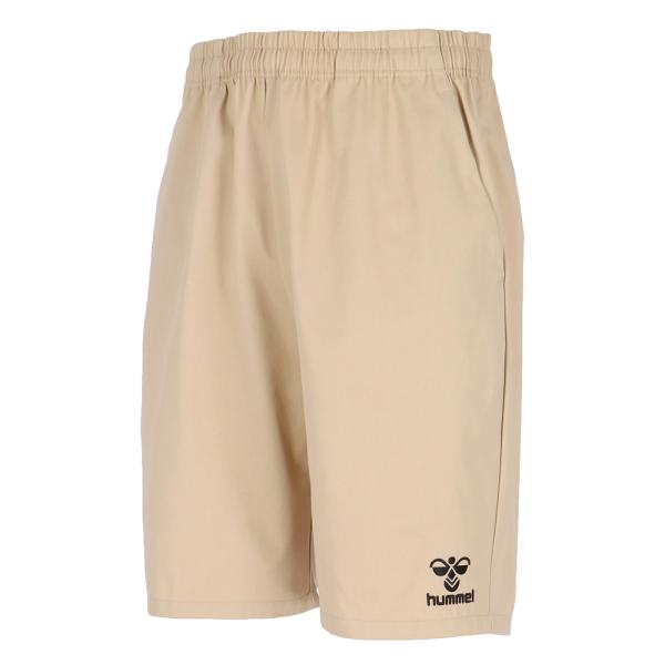 コットンをミックスした素材を使用し、着心地を向上させたチーム対応オフコートショーツ。移動着に最適です。【メーカー】ヒュンメル【商品名】オフコートショーツ【品番】HAW6174【カラー】(47)ストーン【素材】ポリエステル65%・コットン35%