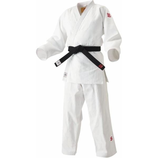 新IJF規格認定柔道衣です。二重織刺子生地使用デ、引張り強度は縦横共 2200 Ｎ以上です。帯は別売りです。上下セット。【メーカー】クサクラ【商品名】アカIJFジュウドウギSSジョウゲ4Y【品番】JOEX4Y【カラー】シロ【素材】上衣/綿7...
