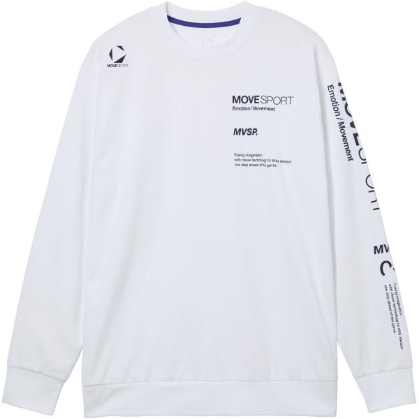 左胸と左袖にブランドロゴグラフィックをプリントした長袖シャツ。ウェアから受けるストレスを軽減した素材【S.F.TECH/エス.エフ.テック】を採用。表裏異なる生地組織によってウエア内のムレを軽減。【メーカー】ムーブスポーツ【商品名】ロゴ ナ...