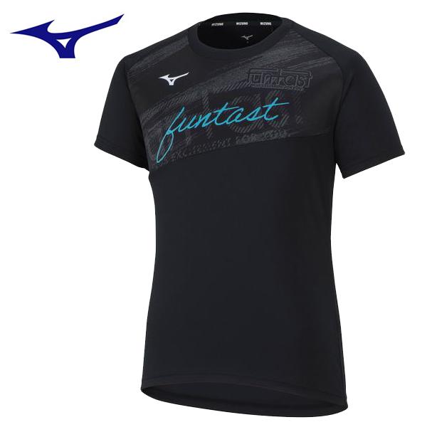 グラフィックとFuntastロゴが昇華プリントで表現された半袖プラクティスシャツ。【メーカー】ミズノ【商品名】FUNTASTプラクティスシャツ【品番】V2MAA10290【カラー】ブラック×ブラック【素材】ポリエステル100％■最もスタンダ...