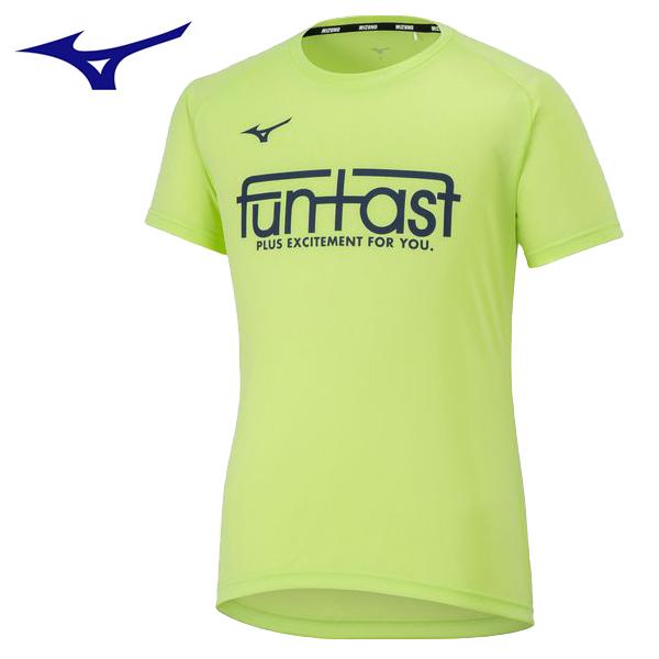 前身頃にFuntastロゴを配置したシンプル半袖プラクティスシャツ。BASICデザインで場所を選ばす着用していただけます。【メーカー】ミズノ【商品名】FUNTASTプラクティスシャツ【品番】V2MAA10337【カラー】シャープグリーン×ド...