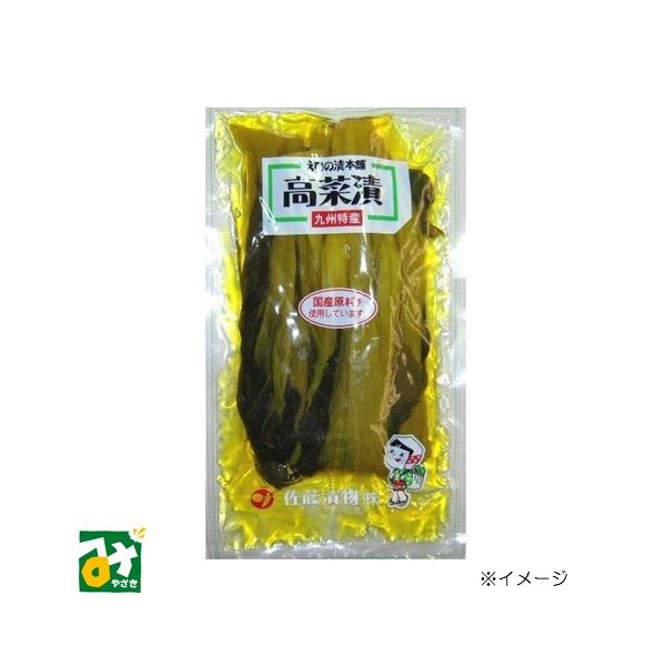 南九州産高菜を約半年間漬け込み、熟成させ、風味よく仕上げました。しょうゆベースに味付けしており、刻んで御飯のお供に、パスタ、チャーハンの具材によくあいます。■名称：しょうゆ漬■原材料名：高菜、漬け原材料[食塩、しょうゆ、アミノ酸液、醸造酢、...