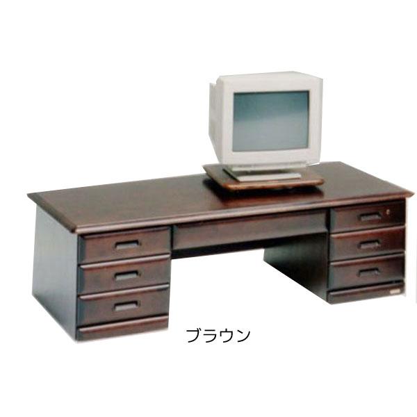 送料無料 開梱設置国産の完成品の両袖文机材質　：天然木ニレ材　ウレタン塗装　サイズ：幅130cm×奥行き60cm×高さ37cmカラー：ブラウン　ライトブラウン塗料や接着材や合板は安心安全なＦ☆☆☆☆天板は集成材無垢材引出しは箱組北海道は追加...