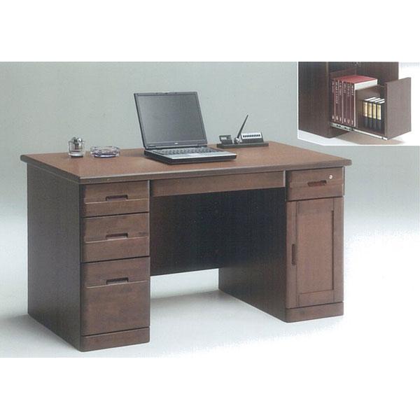 送料無料 開梱設置組み立て式の両袖書斎デスク材質：ラバーウッド材　ウレタン塗装仕上げ　Ｆ☆☆☆☆SIZE：幅135cm×奥行き70cm×高さ73cm　各引出しの内寸（単位はmm)：　左右上段：幅242×奥行425×高さ46、真中上段：幅70...