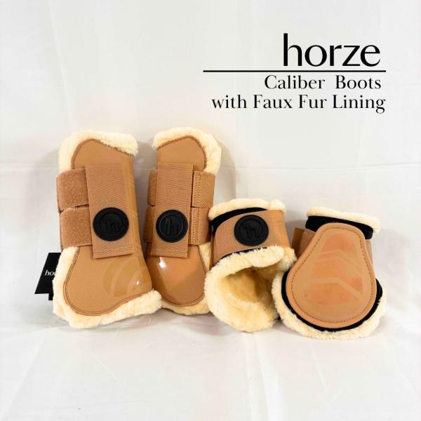 【発売日：2026年04月06日】HORZECaliber Boots with Faux Fur Liningカラー：ブラウンサイズ：フル☆お得な前後４肢セット☆柔らかく着心地の良いプロテクター☆丈夫で軽量な素材で作られており、内側には柔...