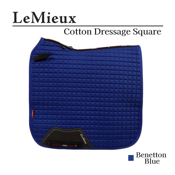 【発売日：2025年11月23日】★数量限定で入荷いたしました★LeMieuxCotton Dressage Squareサイズ：Largeカラー：Benetton Blue★アクティブな馬に設計され、　スタイル、耐久性、そして最高の生地性...
