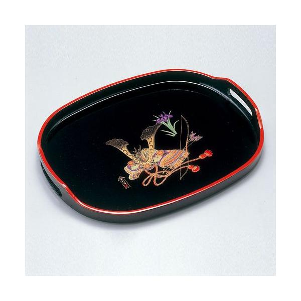 品番：SE-23サイズ(約)：33×26.3×高さ3.8cm材質：ユリア樹脂(漆器用樹脂) ウレタン塗装生産国：日本お子様の誕生日・初節句などのお祝いに素敵なシリーズです。健やかに育ってほしいという願いを込めて…。海外のお土産にもご好評です...