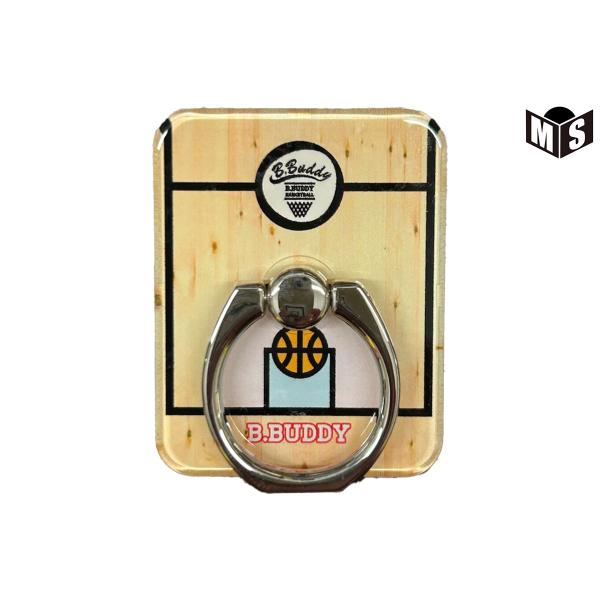 【ブランド】B.BUDDY（ビー.バディ ）【カラー】シルバー【サイズ】横38×縦48mm【素材】本体部分：ポリカーボネイト(接着シート付)リング部分：亜鉛合金(メッキ処理)【商品説明】ハーフコートをイメージして出来たスマホリングです。スマ...