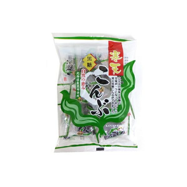 希望小売価格：220円（税別）こんぶの風味と黒糖の甘味が１つになって美味しい寒天黒糖こんぶができました。北海道産の昆布と黒糖を使用した体にやさしい寒天ゼリーです。海草で作られた寒天を使用。※画像はあくまで参考画像となります。※商品の規格変更...