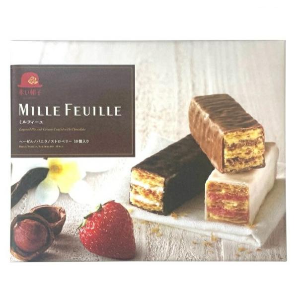 サクサク食感のパイ生地でクリームをサンドしたミルフィーユ。口どけの良いクリームとチョコレートを使って3 種類の味に仕上げました。仕様等変わる場合もあります。◆人気商品のため、売り切れの際はご容赦ください。※画像はあくまで参考画像となります。...