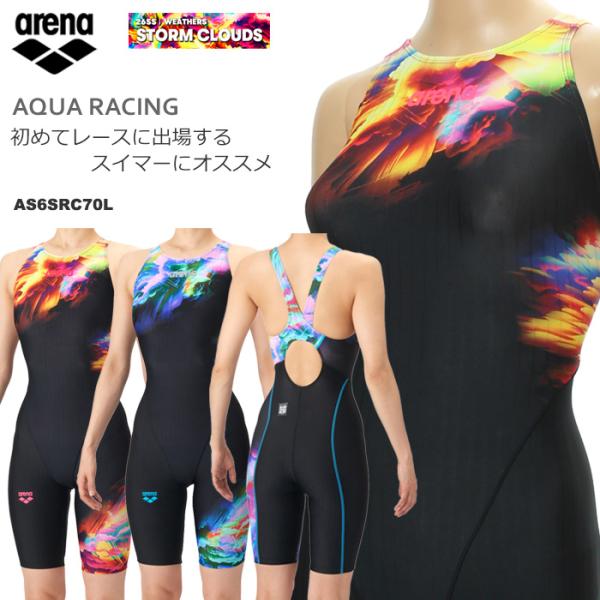 ■大会出場可能なWORLD AQUATICS（FINA）承認モデルレディスハーフスパッツ競泳水着レーシングワンピーススパッツ（オープンバック・ハーフレッグ）■カラーBKYL：ブラック×イエローBKBL：ブラック×ブルー■素材ECO AQUA...