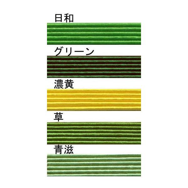 絹水引は、ベースの水引に人造絹糸(レーヨン等)を巻いた水引です。つや消しタイプで細工しやすく、細かな結び・細工に適しています。ちり棒は水引に老いの波（らせん状のクセ）をつける道具です。 柄の部分全てに滑り止めを付けているのは当店のオリジナルです。