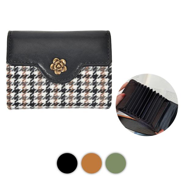 メール便送料無料 レトロ 11ポケット ボタン付き 合皮 名刺ケース カードホルダー 保険証 定期入れ 大人■セット内容・1点・カードケースお洒落にすっきりコンパクトに持ち運ぶCard case-カードケース-＼最大22枚収納可能／MIXマ...