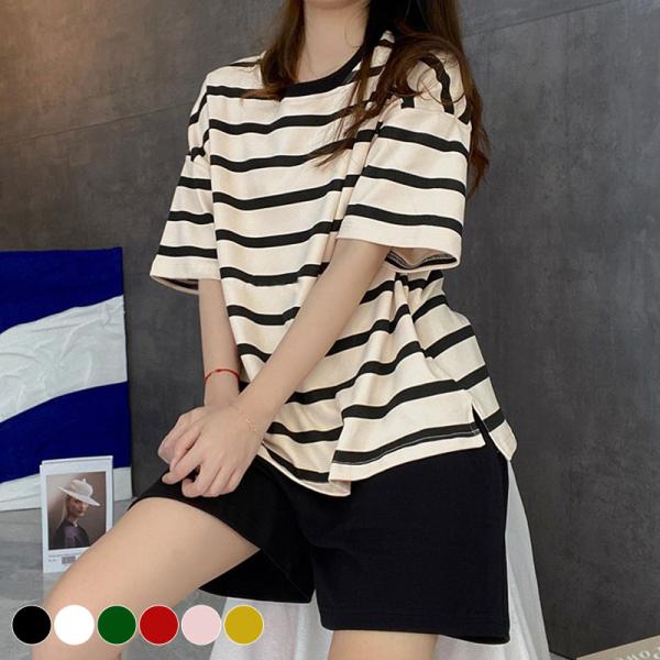 メール便送料無料 ルームウェア レディース 夏 可愛い お洒落 上下セット 半袖 2点セット ボーダー 部屋着 半パン ショートパンツ トップス 黒■セット内容・2点セット・トップス・パンツ レディース ボーダールームウェア 2点セットRO...