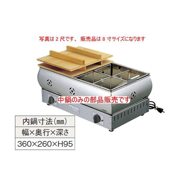 中鍋のみの部品販売です。