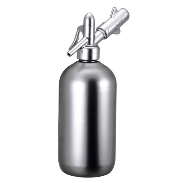 サイズ：φ102×H290mm内容積：水溶積 約1,000ml　　　　空間容積 約300mL付属品：計量スリーブ抜き　　　　ソーダバルブ2本●取替用ソーダバルブは下記商品をご使用ください。　ソーダサイフォン用炭酸ガスカートリッジ10本入(商...