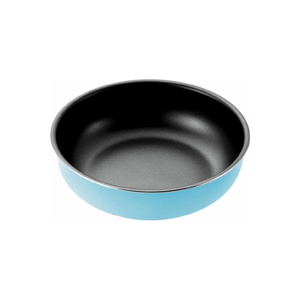 CSD-24内径：24cm外径：253mm深さ：66mm板厚：2.2mm底径：147mm重量：0.53kg本体材質：アルミニウム合金、ステンレス鋼内面材質：フッ素樹脂加工外面材質：焼付加工●収納時は重ねてコンパクト●そのまま食卓に出せます。...