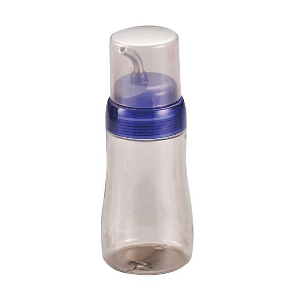 容量：200mL外寸：φ58×H149mm材質：本体／飽和ポリエステル樹脂　　　蓋／AS樹脂　　　注ぎ口／ステンレス　　　キャップ／ポリプロピレン　　　パッキン／シリコン樹脂●べとつきにくく洗剤で洗うだけで表面がさっときれいになります。