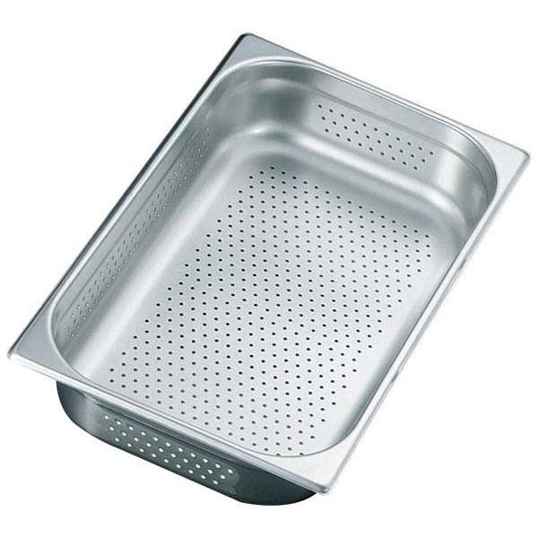 外形寸法：325×265mm　深さ：100mm　容量：5.9L　重量：0.64kg　板厚：0.7mm　穴径：φ3.5mm