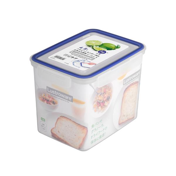 A-2178B容量：4,800ml外寸：172×231×高さ184mm本体・蓋材質：ポリプロピレンパッキン材質：エラストマー耐熱温度：本体・蓋 -20℃〜140℃抗菌仕様食器洗浄機、レンジ使用可●4方向からのロックでしっかり密封します。