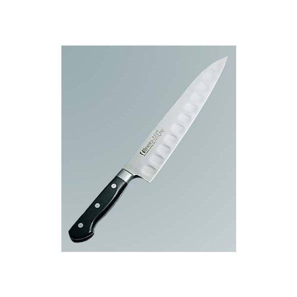 刃渡：18cm全長：304mm重量：150g背厚：2.2mm両刃タイプ　庖丁は右仕様となります。Brito-M10PROシリーズ(本刃付)モリブデン・バナジウム鋼をベースとしたブライト特殊鋼。表面にデポット加工を施すことで、切った素材との摩...