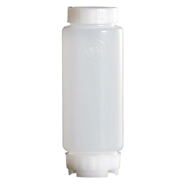 12oz容量：350mlサイズ：φ62×H163mm材質：ポリエチレン多めに出したい時や、タルタルのような固形物が入ったソース向き●ディスペンサーの口部分がシリコンになっているため、液だれしません。●通常保管時は、口部分が下側になるので中の...