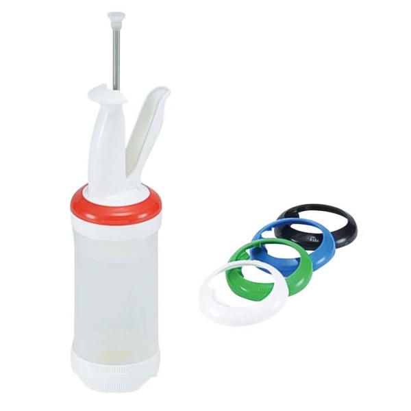 容量：16オンス 470mlサイズ：φ82×H160mm(ボトル)全高さ：390mm●カラーリングを変えるだけで、ポーションを約7.5、10、15、22.5、30mlと定量出すことができます。●ハカリ並の精度はありませんが誰が使っても同量で...