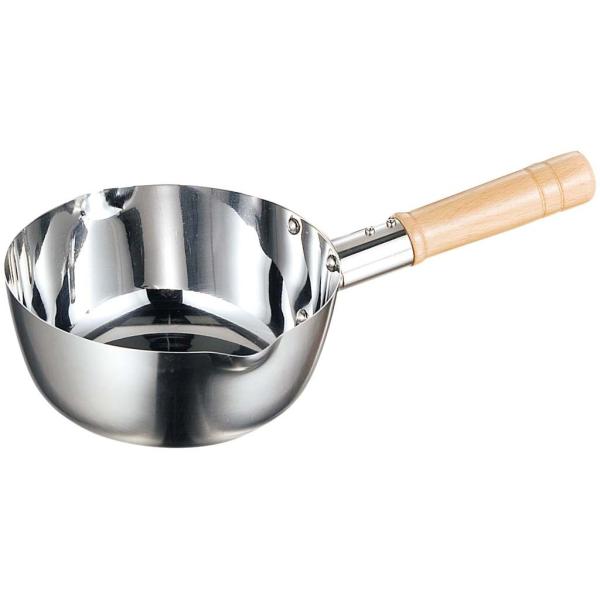 内径：20cm容量：2.1L外径：218mm深さ：80mm板厚：1.0mm底径：135mm重量：0.5kg材質：21-0両口仕様200V電磁調理器使用可