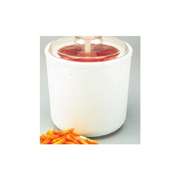 外寸：φ186×181mm内寸：φ133×160mm（容量：1.9L）●サラダドレッシング、調味料等の保存ができ、5℃以下で8時間保ちます。（蓋付の場合12時間）※外容器のみの販売です。ポンプ、カバーは別売り