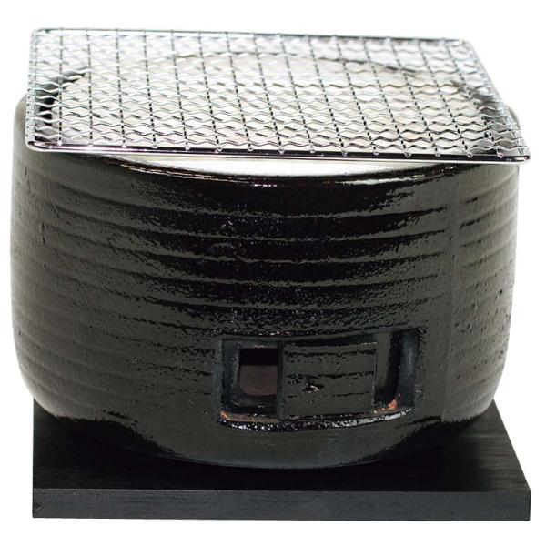 外寸：φ210×H155mm※アミ・黒台付です。