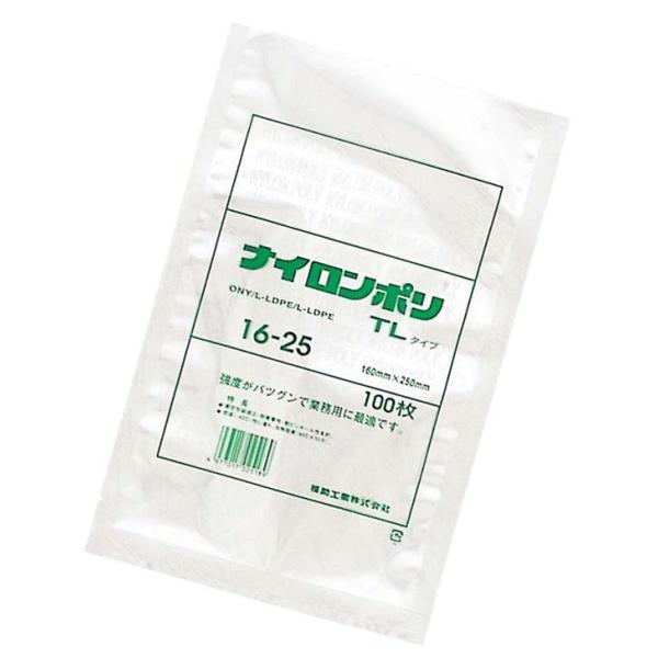 サイズ：幅160×長さ250mm(袋厚0.070mm)●−40℃の冷凍食品包装から、95℃30分のボイル殺菌まで幅広く対応できます。●真空包装適正及び、突き刺し強度に優れています。