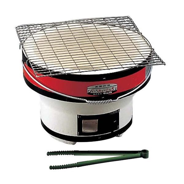 外寸：φ315×H215mm付属品焼アミ・火ばさみ・ステンレス火皿1枚※焼アミはEBM18-8角型クリンプ目焼アミ30cm(商品コード：e3114600)がご使用できます。