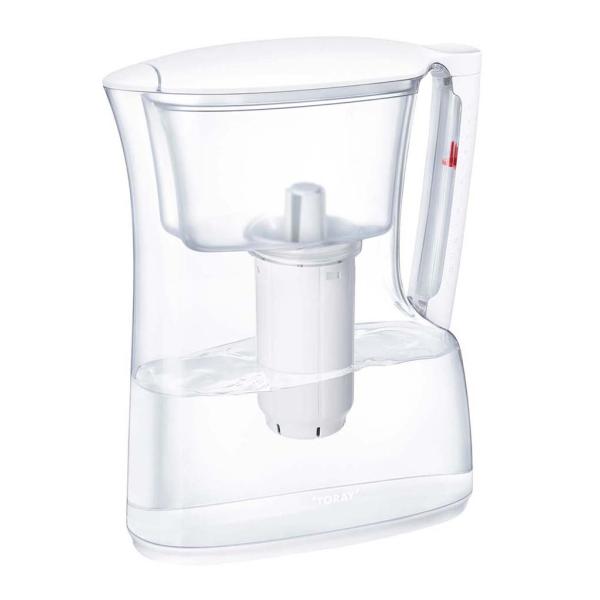 PT 304SV 2.1L外寸：237×101×H295mm本体・ロート・蓋材質：ポリスチレン付属品：カートリッジ（ABS樹脂、ポリプロピレン）●ドアポケットにすっきり、取っ手付きでしっかり持てます。●すぐにおいしいスピード浄水、ミネラルそ...