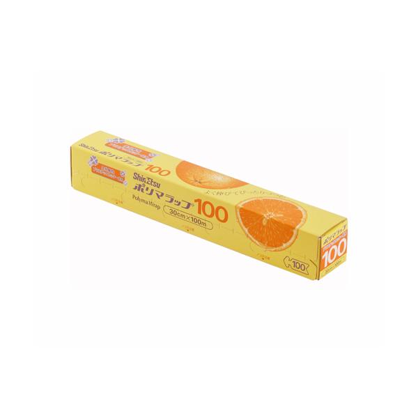 サイズ：30cm×100m材質：塩化ビニル樹脂※耐熱温度：-60〜130℃特殊な銀系無機抗菌剤が配合されており、ラップ表面に付着した雑菌の繁殖を抑える効果があります。●この商品は、電子レンジでご使用できます。