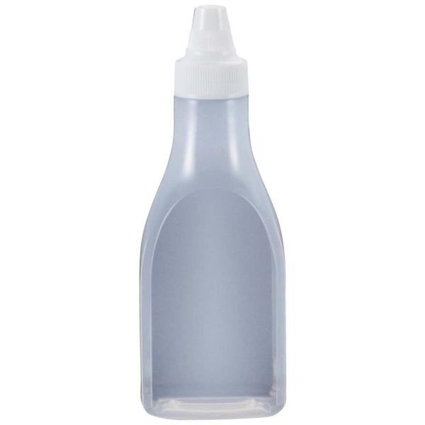 FD-360容量：360ml外寸：73×48×H210mm本体材質：軟質ポリエチレン蓋材質：ポリプロピレン注ぎ口径：9mm