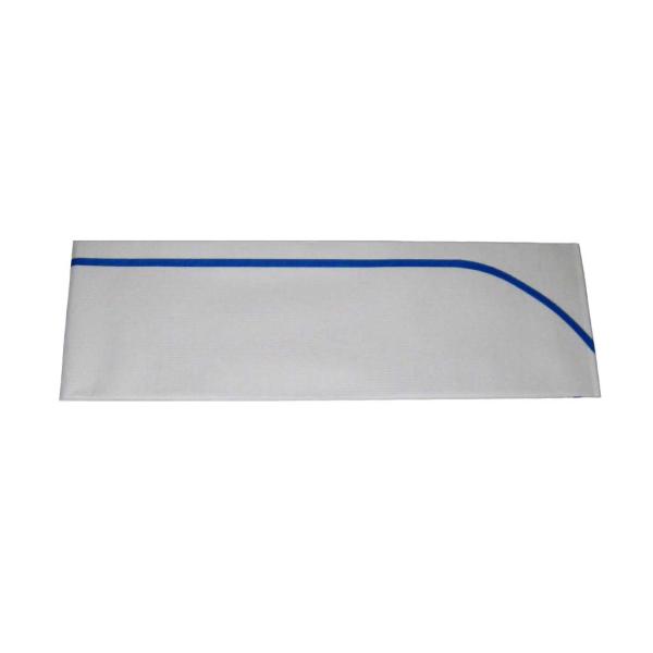 クリーンキャップ MEタイプ（50枚入）04996 青ラインフリーサイズ 紙製全高：90mm●上部はメッシュタイプ