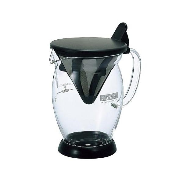 容量：300mlサイズ：φ105×150×H171mm材質：本体ガラス／耐熱ガラス蓋、ドリッパーフレーム、ホルダー／ポリプロピレン付属品：スプーン（ポリプロピレン）・ペーパーフィルターを使わず、そのままドリップ・ドリッパービルトインのポット...