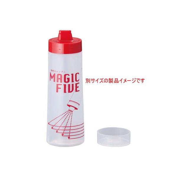 マジックファイブディスペンサー 200ml レッドサイズ：φ50×H140mm本体材質：ポリエチレン蓋材質：ポリプロピレン●お好み焼き等にマヨネーズをかける際に簡単に格子模様ができます。●蓋が付いていますので、とても衛生的です。