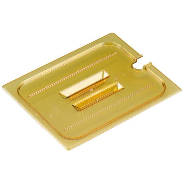 ホットパンカバー 1/8用 切込取手付 80HPCHN食器洗浄機使用可●スプーンやレードルを差し入れたまま蓋を閉める事ができます。