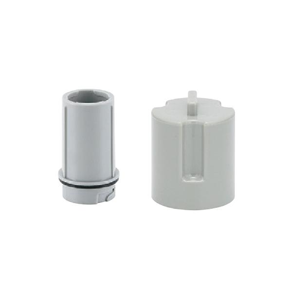 型番：TO-196BSK(S) 防臭器防臭器Aカバー外寸：φ60×H100mm防臭器B外寸：φ46×H77mm防臭器Aカバー材質：PP防臭器B材質：ABS防臭器用パッキン材質：シリコン（Si）
