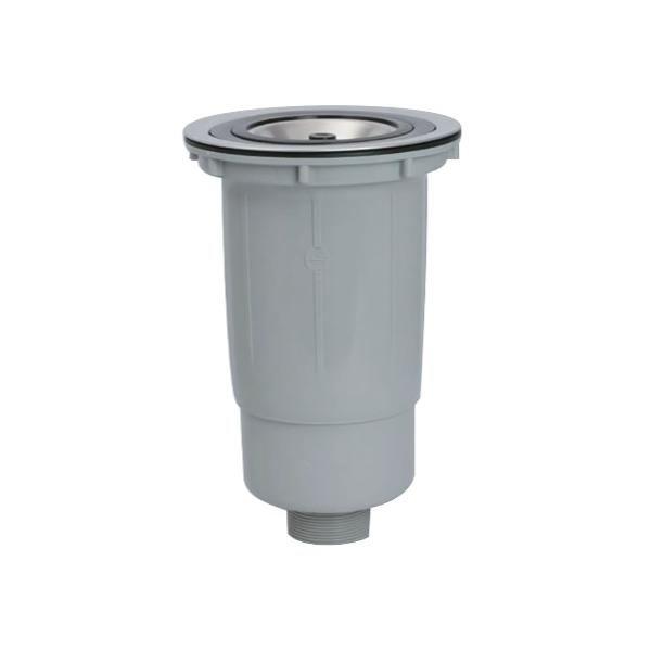 商品概要シンクや洗面台の排水口に取り付ける、大型タイプの防臭排水トラップです。50A規格・オーバーフロー穴なしタイプ ステンカゴ 型番：TO-194BK（BK-1） となります。サイズ・仕様外寸：φ180×H277mm排水口径：外ネジG（P...