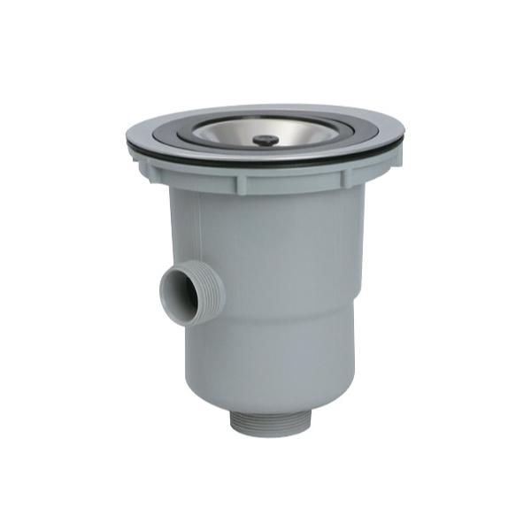 商品概要シンクや洗面台の排水口に取り付ける、中型タイプの防臭排水トラップです。50A規格・オーバーフロー穴付タイプ ステンカゴ 型番：TO-281 となります。サイズ・仕様外寸：φ186×H210mm排水口径：外ネジG（PF）2インチオーバ...