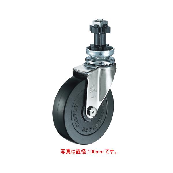 型番：TO-924-1HMODEL：420-2EN-R75車輪径（D）：75mm車巾：21mm許容荷重（1個）：40daN取付高（H）：95mm軸長（L）：52mm取付スパナ：B取付パイプ外径：φ38（2EN）mm パイプ肉厚1.8mmまで...