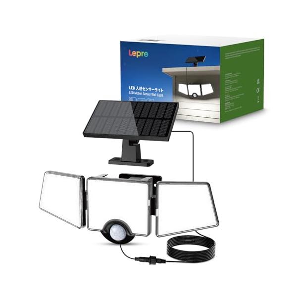※ご購入後でも品切れになっている場合がございます。その際は、メールでお知らせしますので必ずご確認ください。【商品概要】【最新センサーライト：超高輝度3灯式】一体・分離型両用のため、屋外だけでなく室内でも使用可能になります。ソーラーパネルをラ...